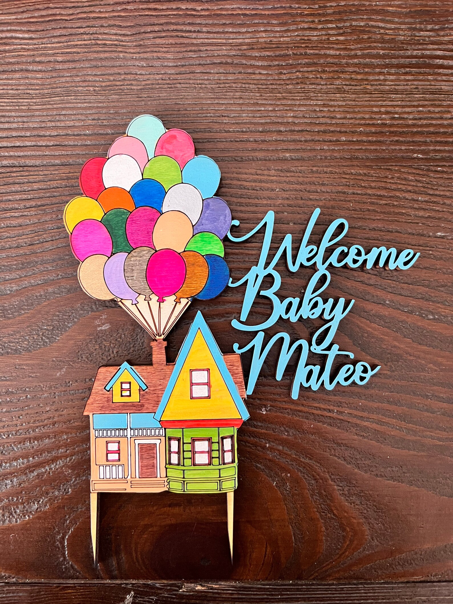 Up House Cake Topper / Half Birthday Cake Topper - Etsy