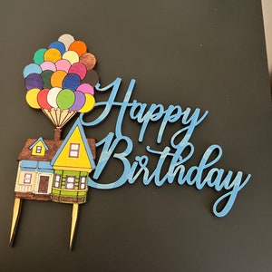 Up House Cake Topper / Half Birthday Cake Topper - Etsy UK
