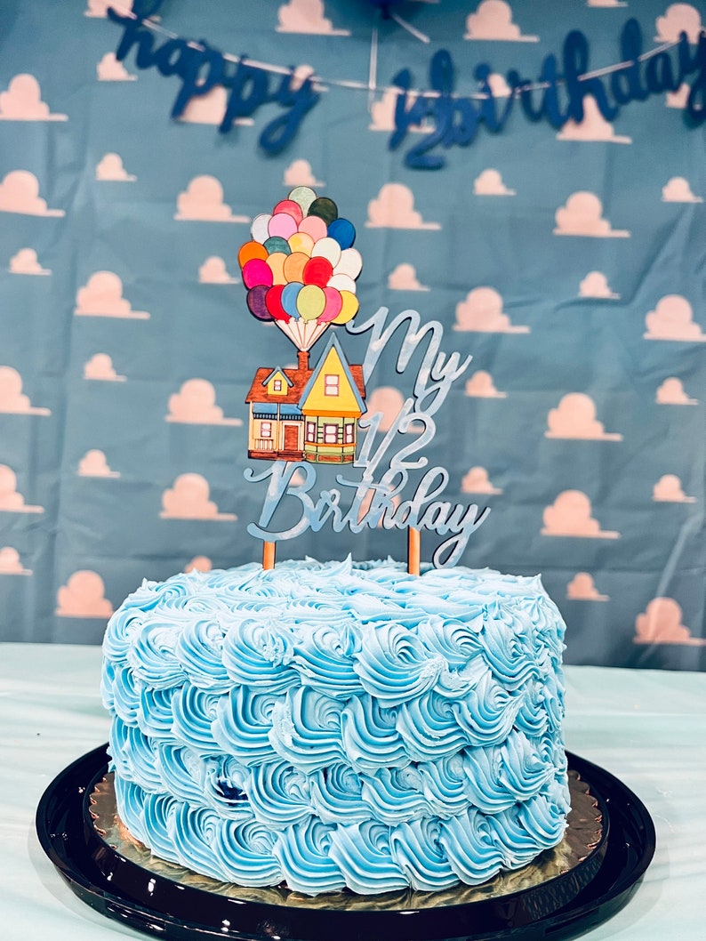 Up House Cake Topper / Half Birthday Cake Topper - Etsy
