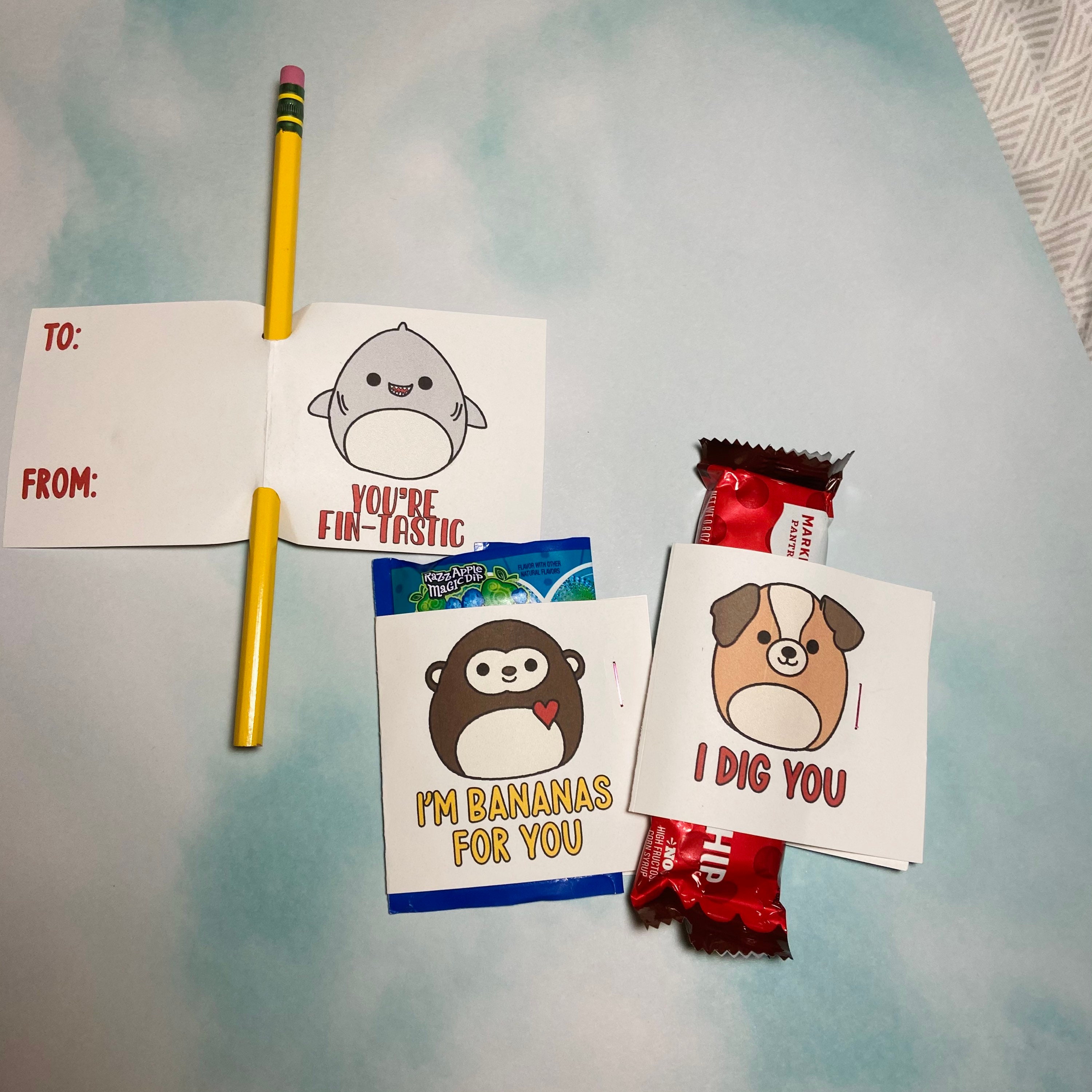 DIGITAL Squishmallow Valentine's Day Cards / Squishmallow | Etsy