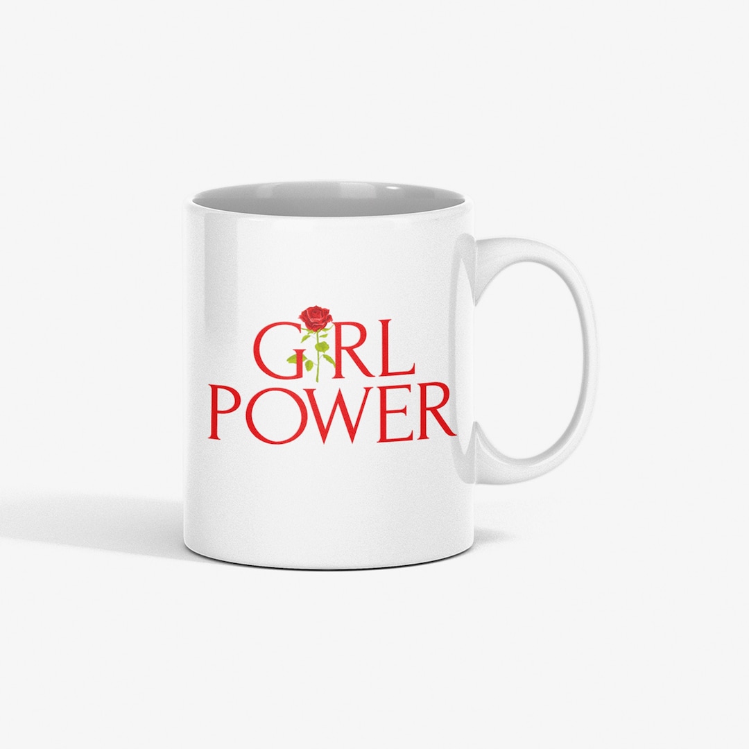 Girl Power Red Rose Mug | Feminist Mug, Girl Power Mug, Equality ...