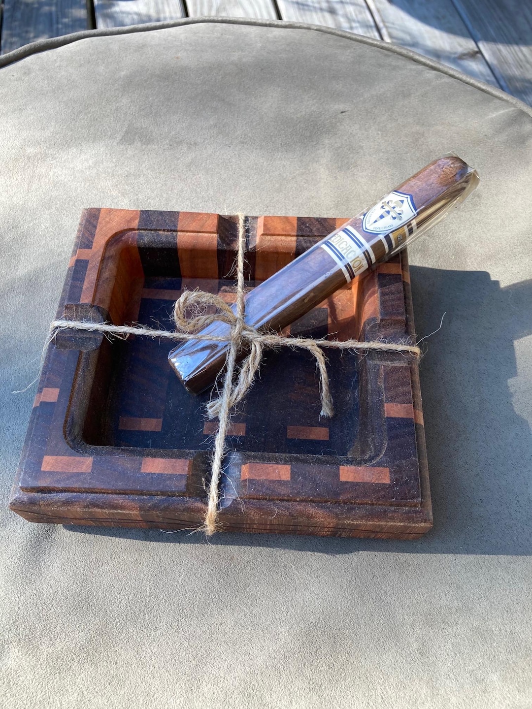 Handcrafted Wooden Ashtray - Unique, Artisan Design for Cigar ...