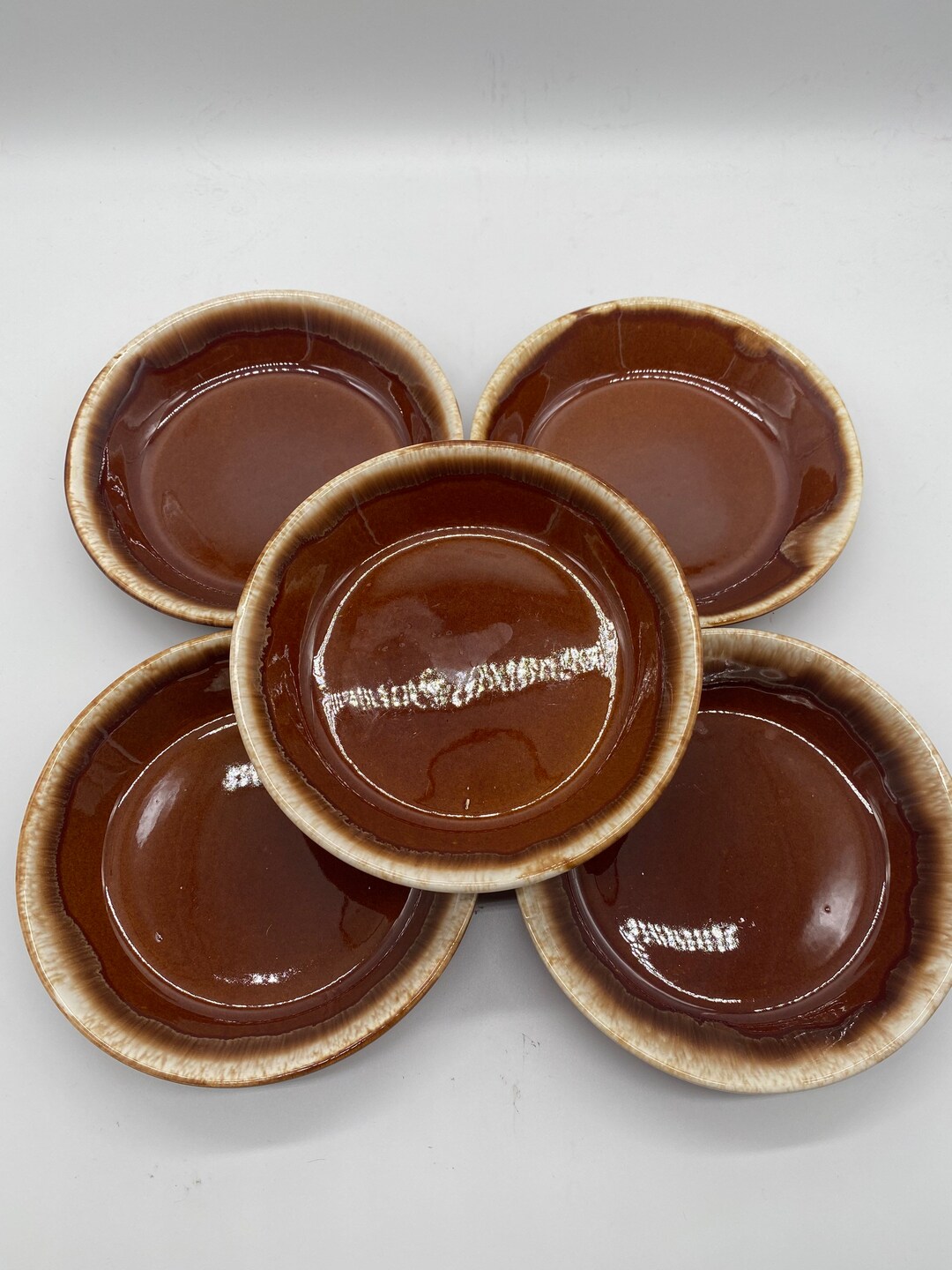 Vintage Made in the USA Pottery Bowls Set of 5/ 6.5 Inches in - Etsy