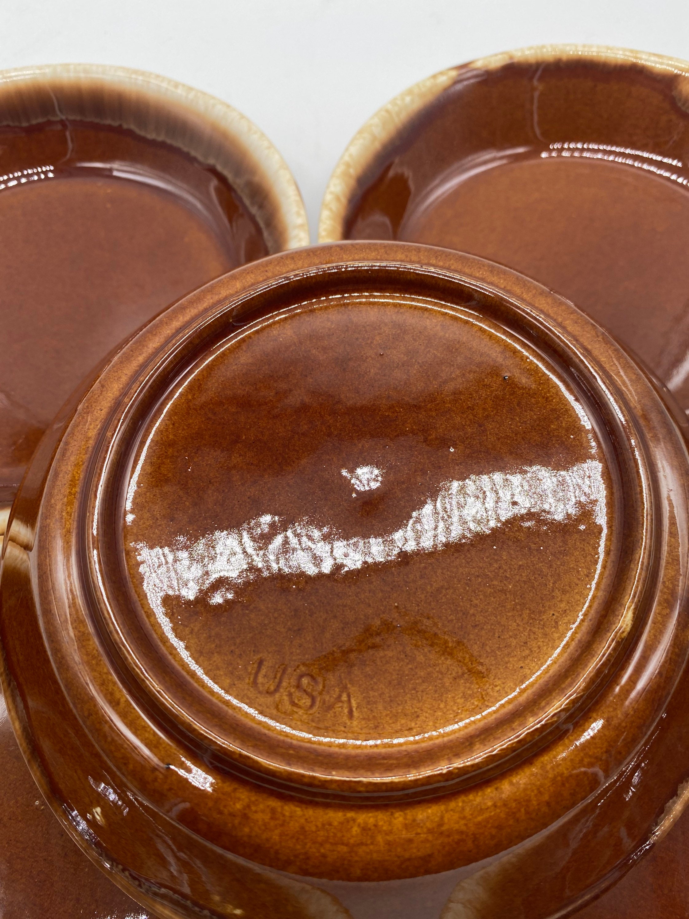 Vintage Made in the USA Pottery Bowls Set of 5/ 6.5 Inches in - Etsy