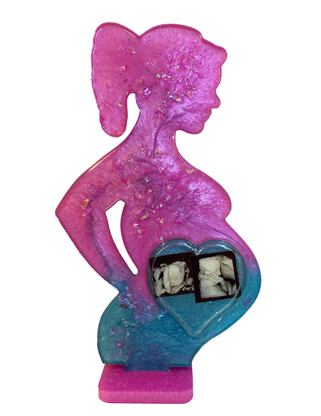 Pregnant Frame Resin Baby Shower Gift for Her Expectant Mom to Be Gift ...