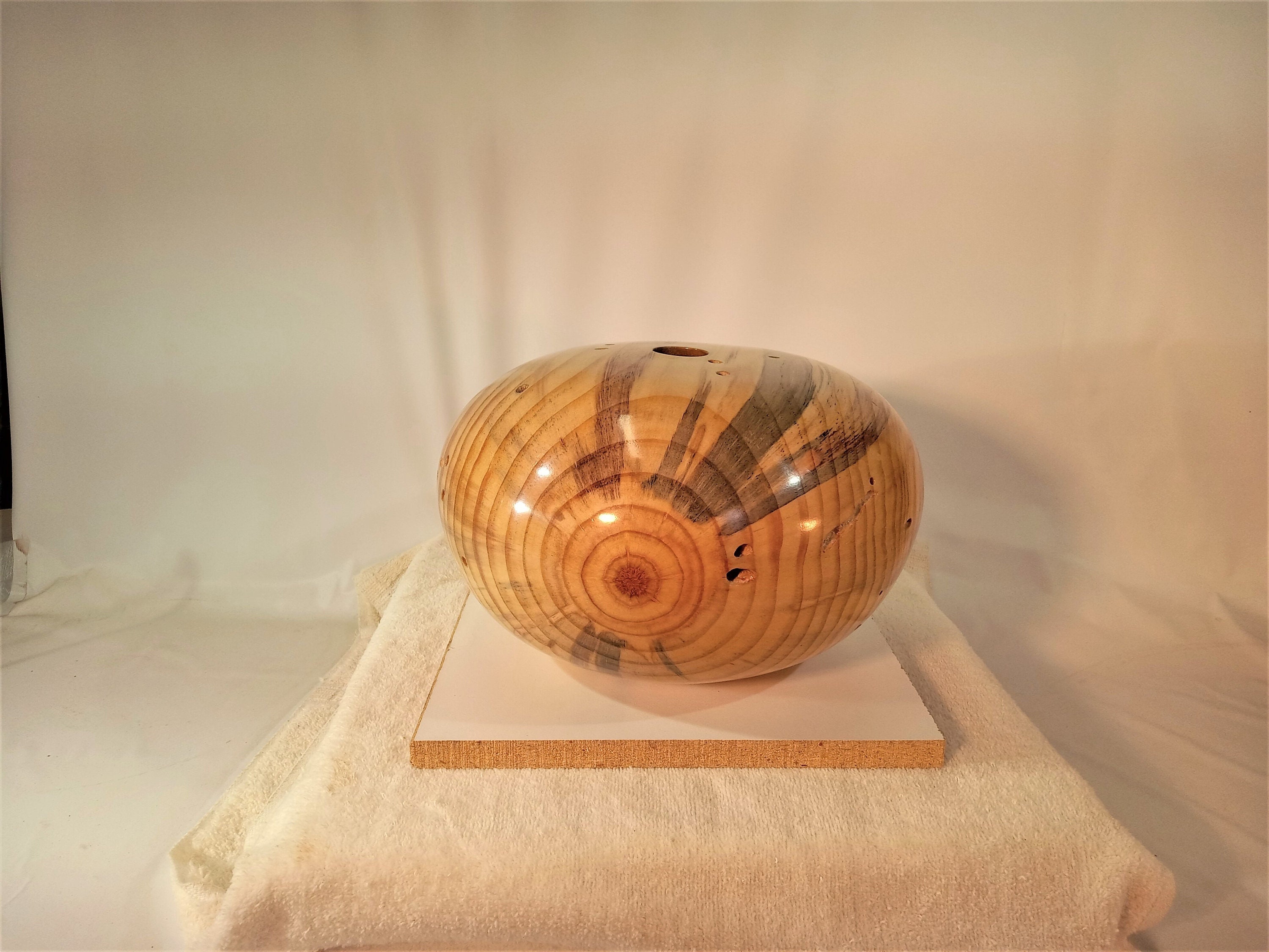 Spalted Ponderosa Pine Vessel 9w X 5 1/2h - Etsy