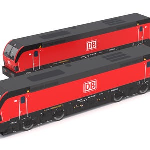 Paper Model - Locomotive Vectron DB, Train Passenger, DIY Printable ...