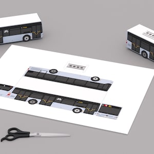 Paper Model - Mercedes Benz Citaro 3 Doors White, City Bus, DIY ...