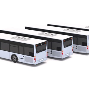 Paper Model - Mercedes Benz Citaro 3 Doors White, City Bus, DIY ...