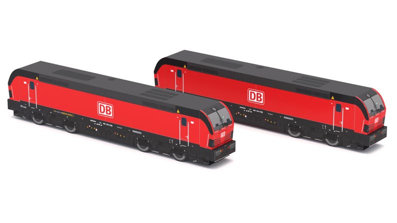 Paper Model - Locomotive Vectron DB, Train Passenger, DIY Printable ...