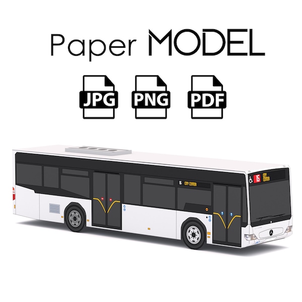 Paper Model Bus - Etsy