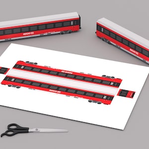 Paper Model - Train Passenger DB DIY Printable Paper Model - Etsy