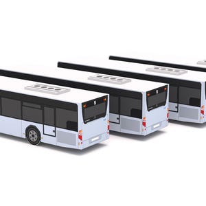 Paper Model - Mercedes Benz Citaro 2 Doors White, City Bus, DIY ...