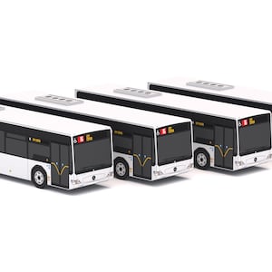 Paper Model - Mercedes Benz Citaro 2 Doors White, City Bus, DIY ...
