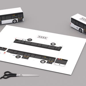 Paper Model - Mercedes Benz Citaro 2 Doors White, City Bus, DIY ...