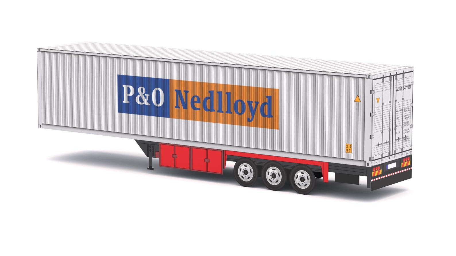 Paper Model - Semi Trailer, P&R Container, DIY Printable Paper Model - Etsy