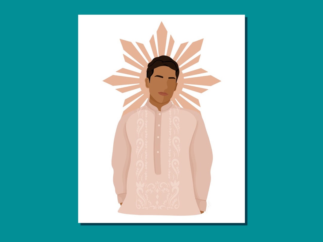 Pink Filipino King Digital Download - Barong Illustration Design ...