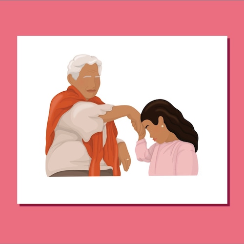 Elder Mano Po Physical Print Filipina Illustration Design - Etsy Canada