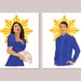 Blue Filipino Royals Digital Download Filipina Illustration Design ...