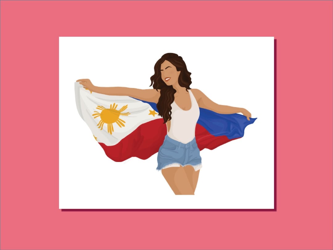 Philippines Flag Digital Download - Filipina Illustration Design ...