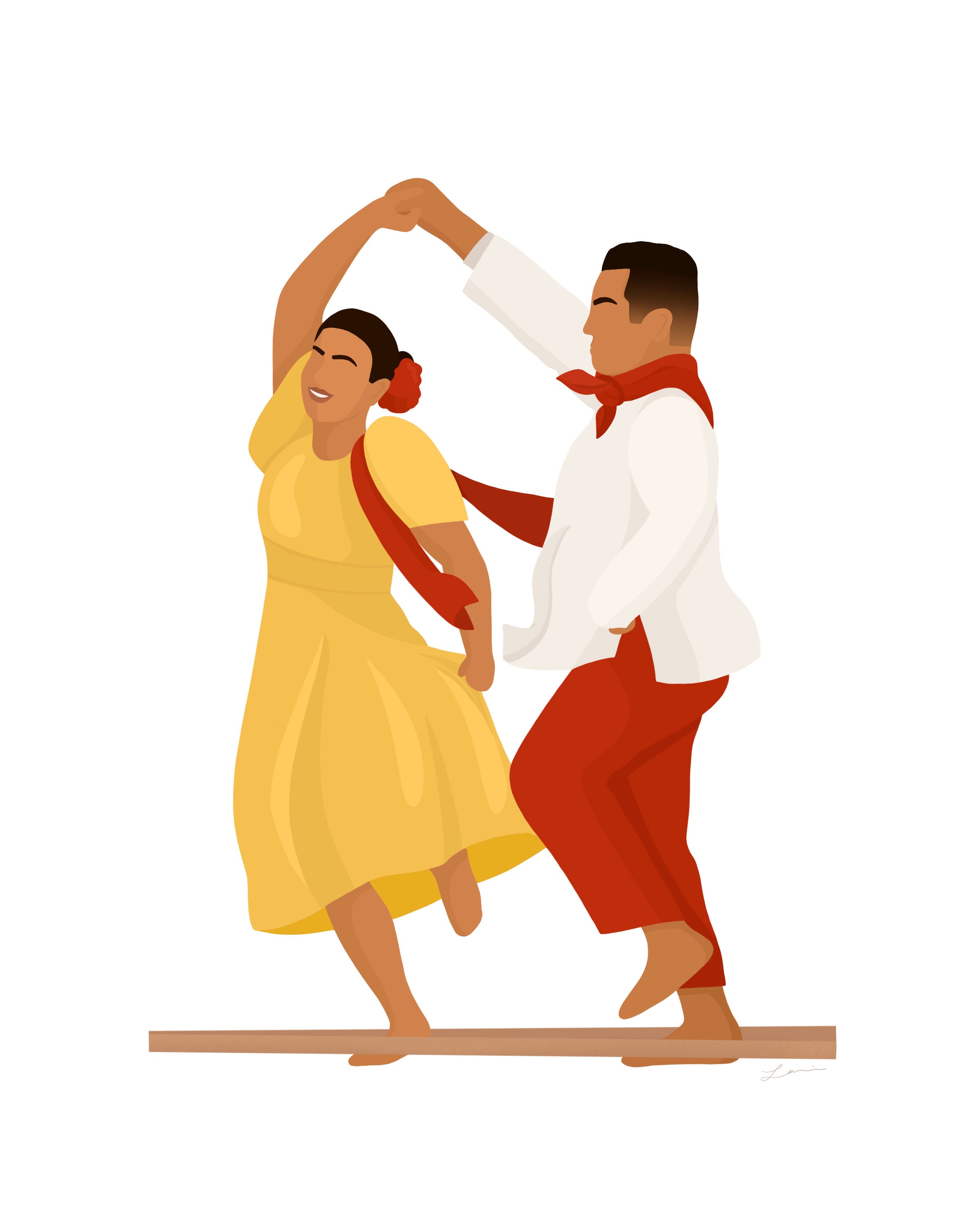 Tinikling Dancers Filipino Wall Art Print Philippines Art | Etsy