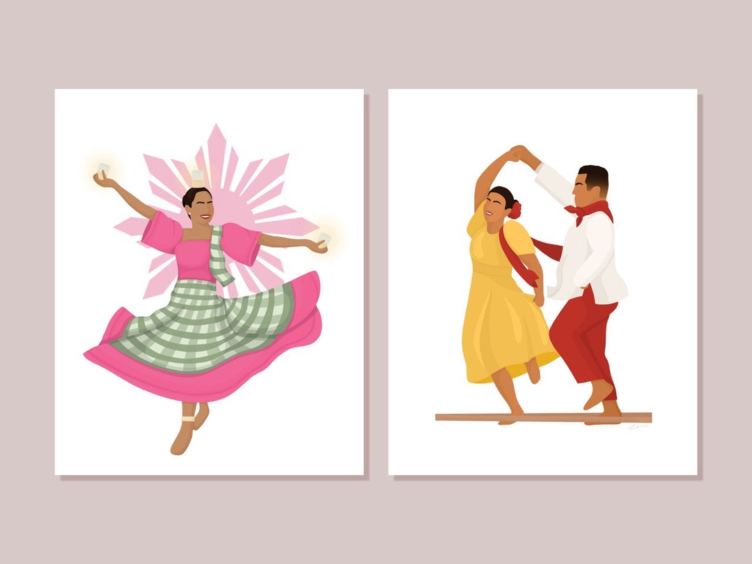 Set of Dancers Digital Download - Filipina Illustration Design ...