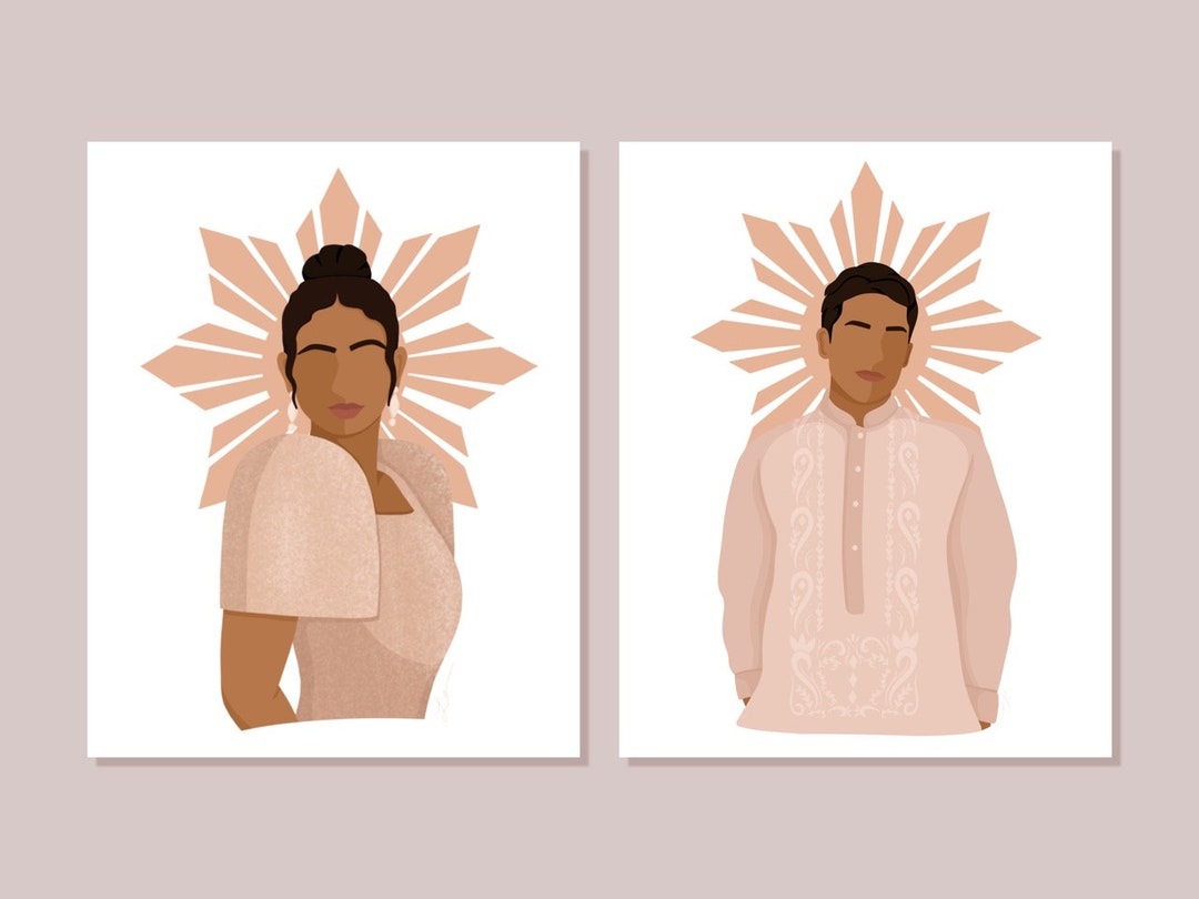Pink Filipino Royals Digital Download - Filipina Illustration Design ...