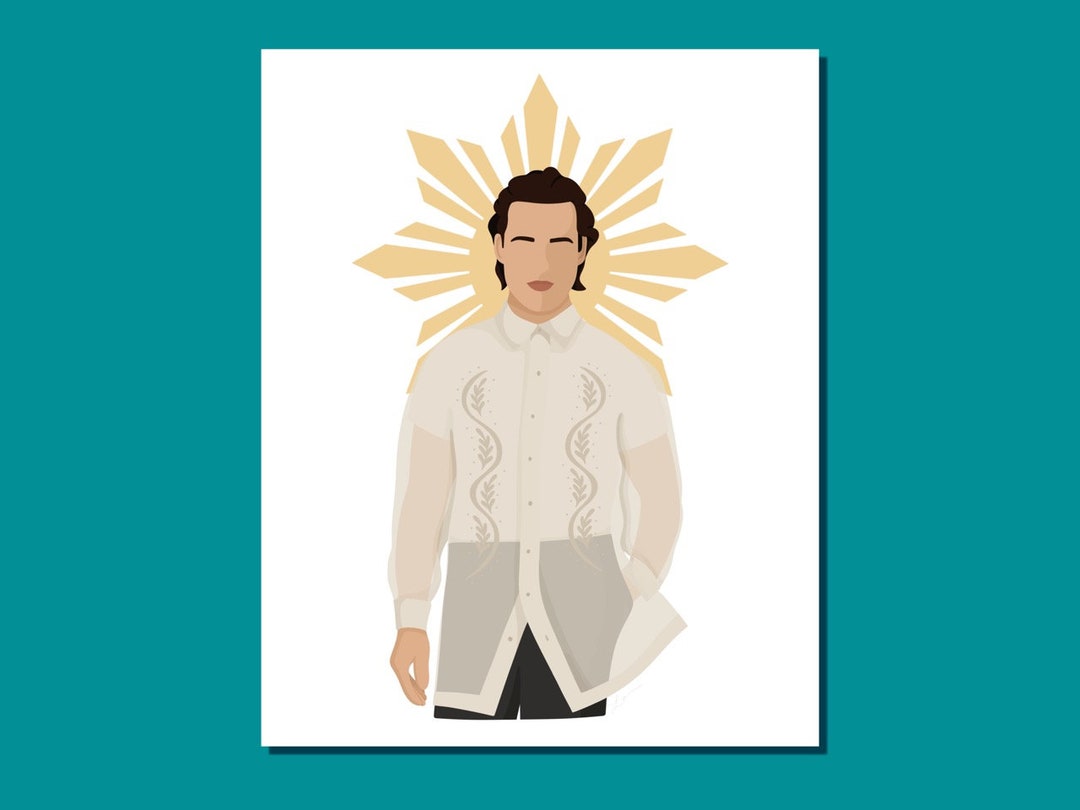 White Filipino King Digital Download - Barong Illustration Design ...