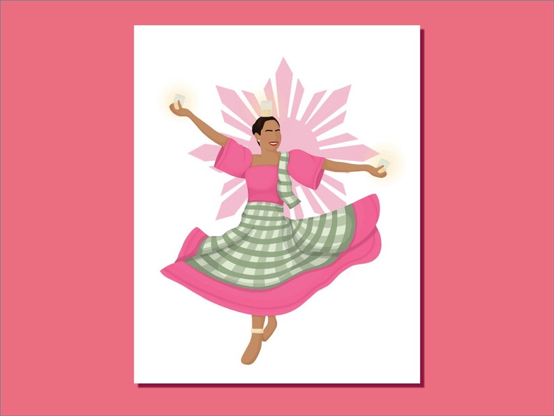 Candle Dancer Digital Download Filipina Illustration Design - Etsy