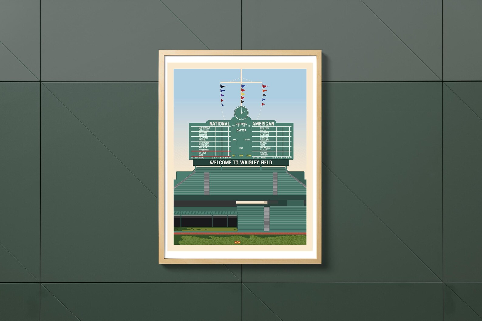 NEW* Wrigley Field - Baseball Stadium Art Series- Art Print - Etsy