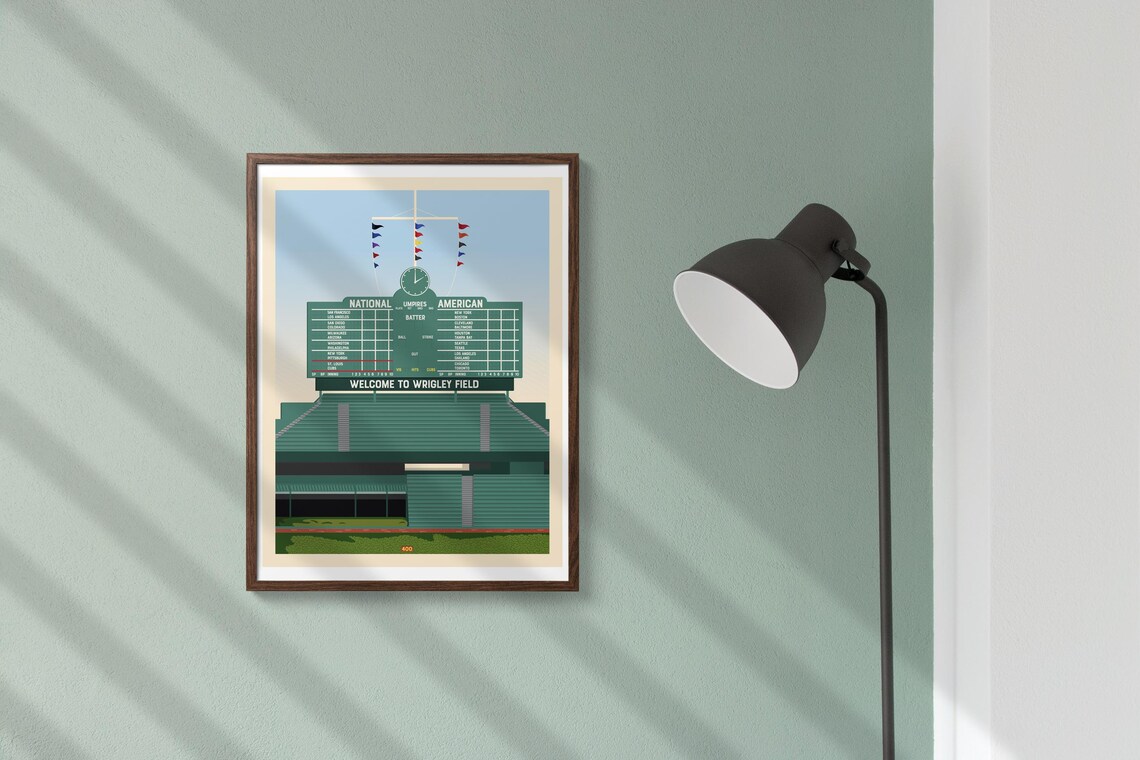 NEW* Wrigley Field - Baseball Stadium Art Series- Art Print - Etsy