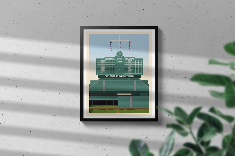 NEW* Wrigley Field - Baseball Stadium Art Series- Art Print - Etsy