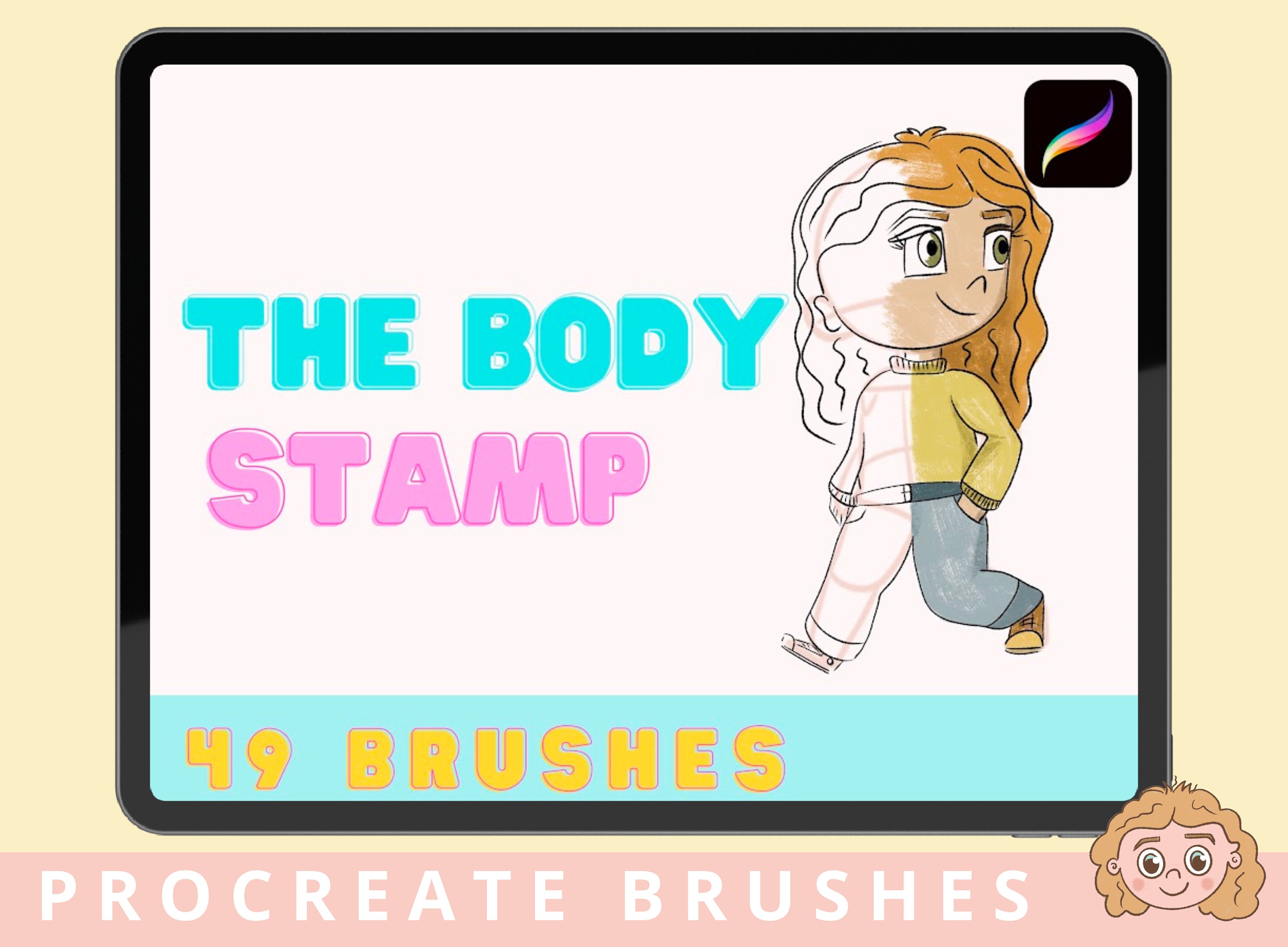 Procreate Body Stamp Brushes 49 Stamp for Character Design - Etsy