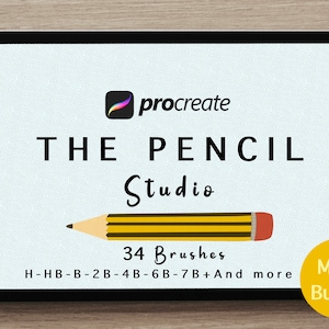 The Pencil Studio Procreate Brush Set | 34 Set of Brushes for Procreate ...