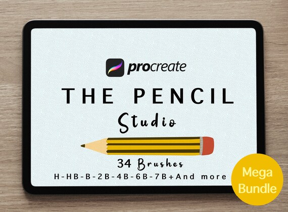 The Pencil Studio Procreate Brush Set 34 Set of Brushes for - Etsy
