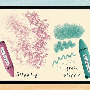 Crayon Procreate Brush Set Kit for Procreate | Set of Brushes | Grain ...