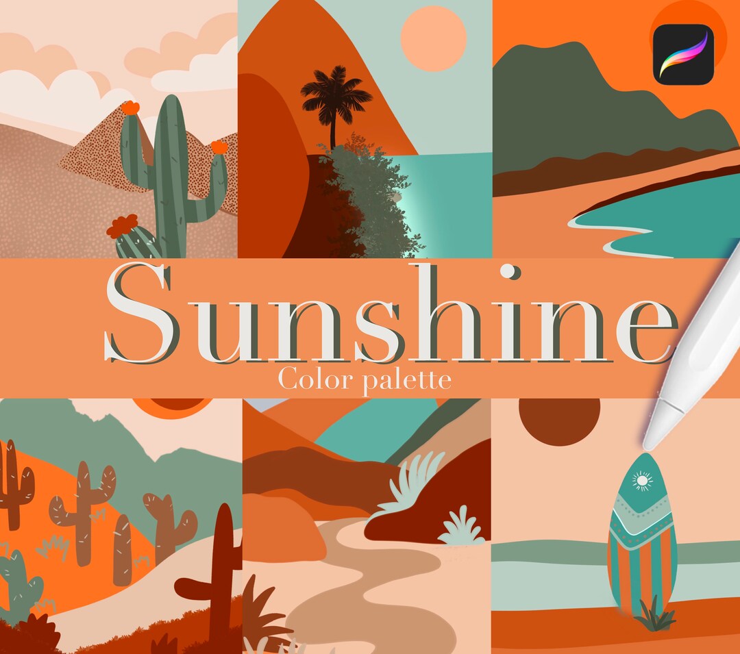 Procreate Color Palette Color Palette For Procreate Etsy Uk