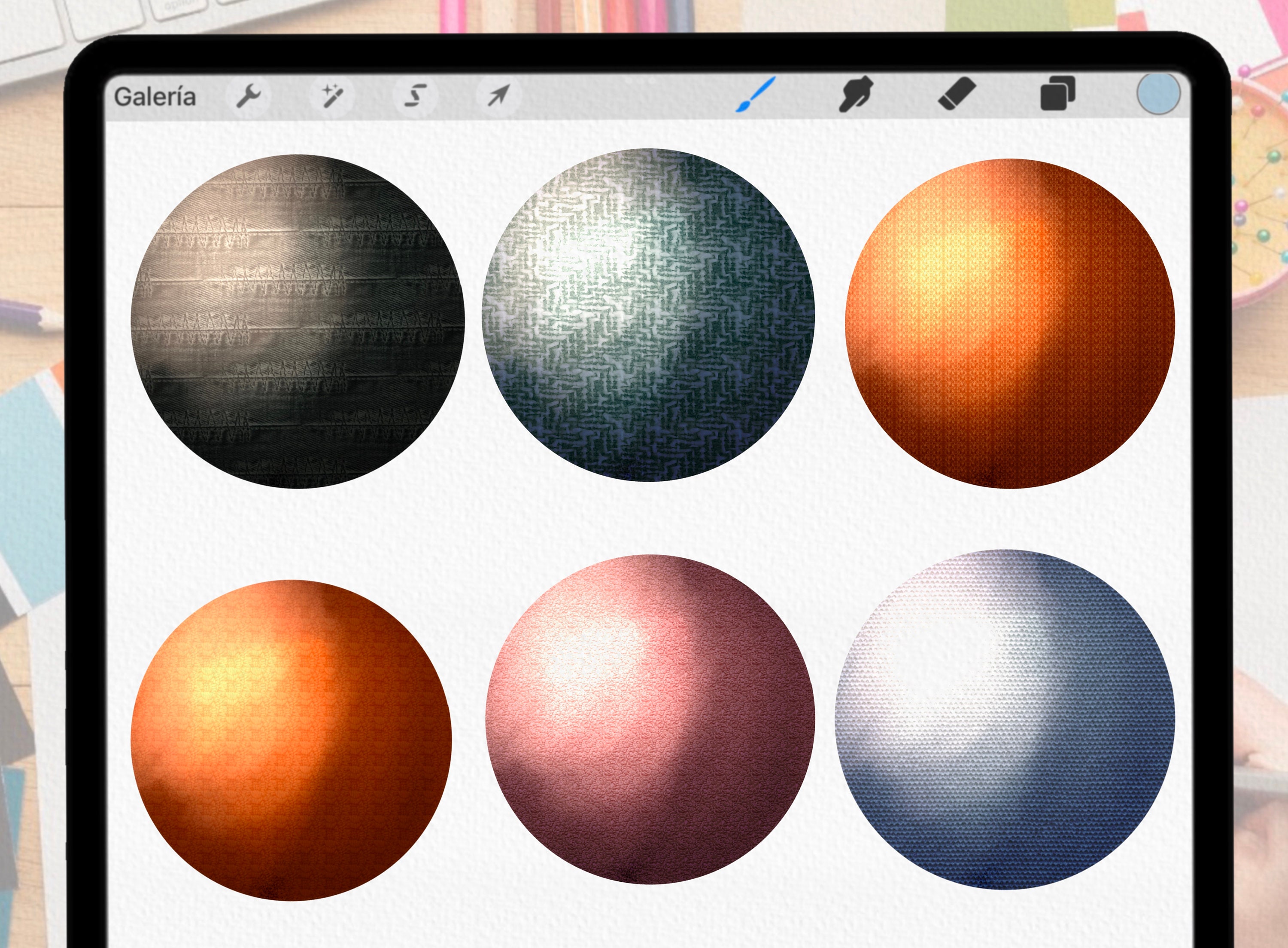 Amazing Fabric Textures painting Kit for Procreate 160 Set - Etsy