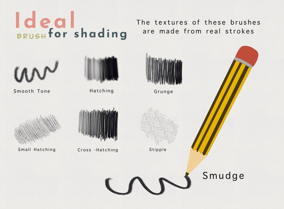The Pencil Studio Procreate Brush Set | 34 Set of Brushes for Procreate ...