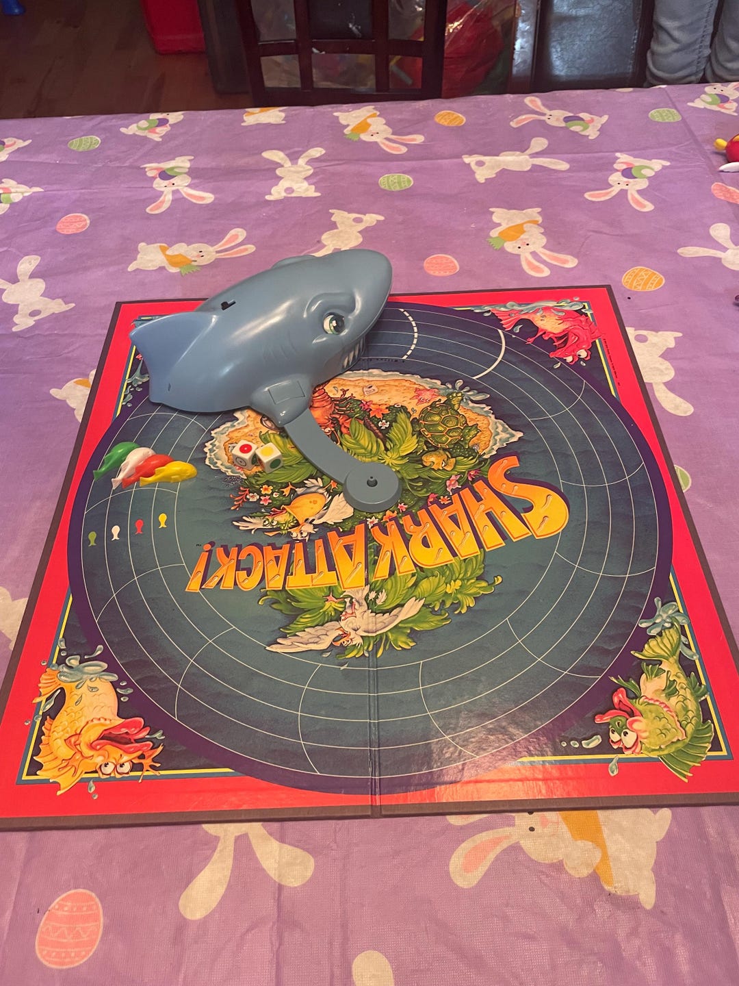 Vintage Shark Attack Motorized Board Game 1988 Milton Bradley Toy ...