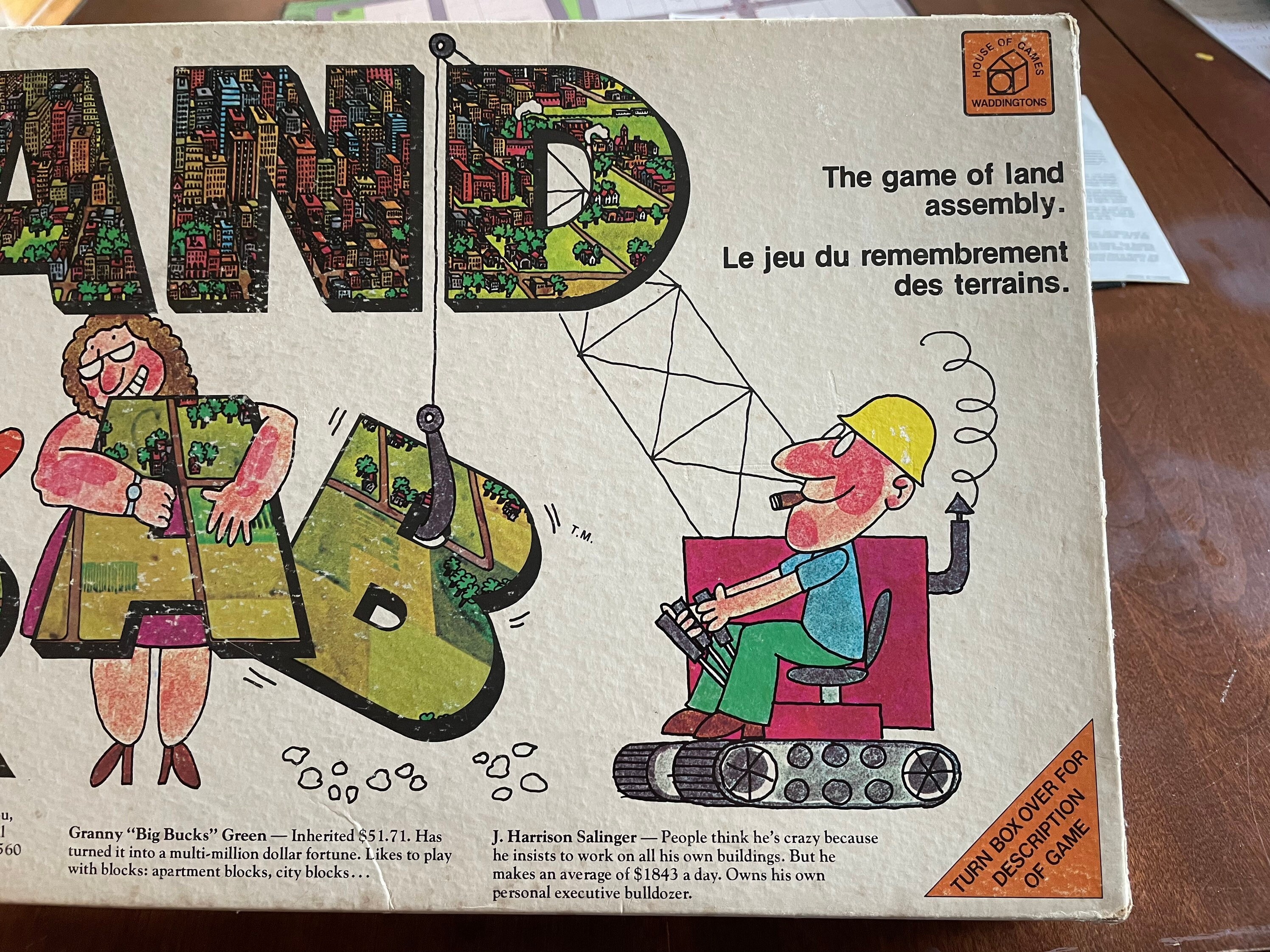 Vintage Land Grab 1974 Board Game House of Game Family Fun - Etsy