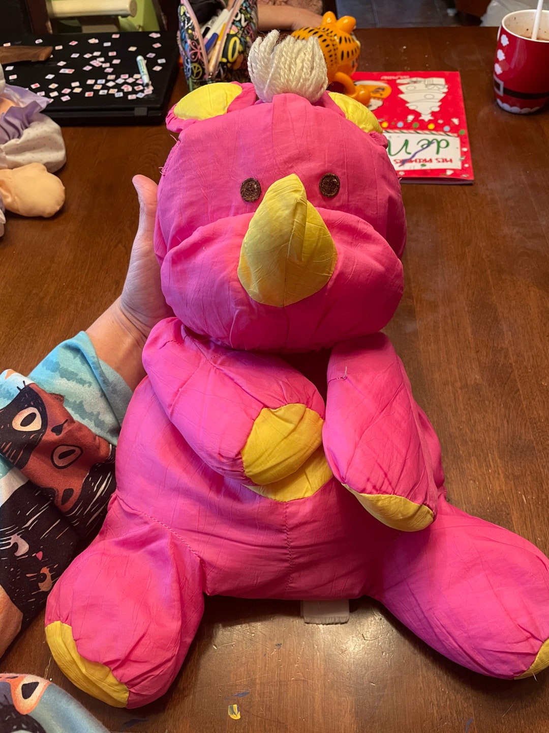 Fisher Price Vintage Puffalump Pink Rhino Rhinoceros Plush Stuffed Toys ...