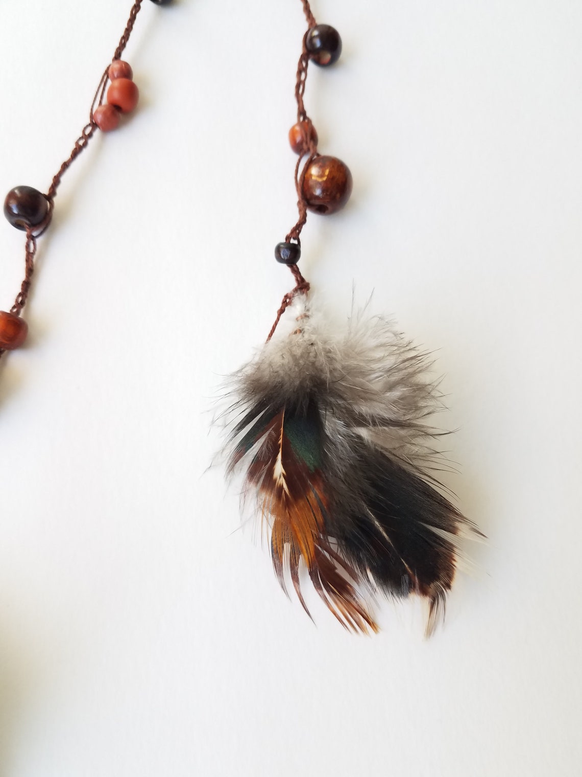 Viking Clip in Hair Extensions Boho Feather Dreadlock - Etsy