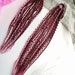 Cherry Red Braids Extension Viking Hair Extensions on - Etsy