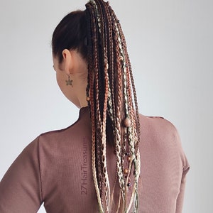 Dreadlocks Extension Brown, Shaten Hair Extension Ponytail, Viking ...
