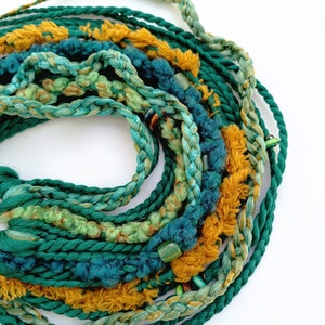 Dreadlock Ponytail Wig Turquoise, Blue Braids on Hairband, Rave Braids ...