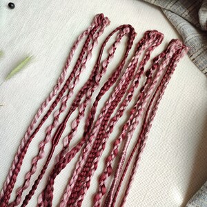 Clip in Braids Extension Cherry Red Hair Extensions Hair - Etsy