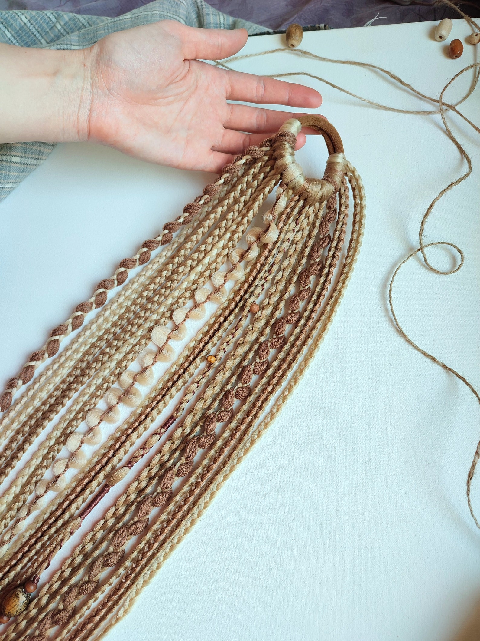 Blonde Viking Dread Extension on Hairband Boho Dreadlock - Etsy