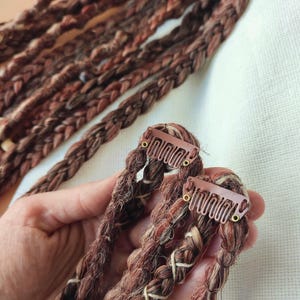Ginger Clip in Dreadlocks, Boho Chic Hair Extension, Viking Hairstyle ...