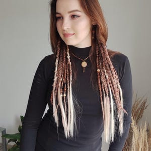 Ginger Clip in Dreadlocks, Boho Chic Hair Extension, Viking Hairstyle ...